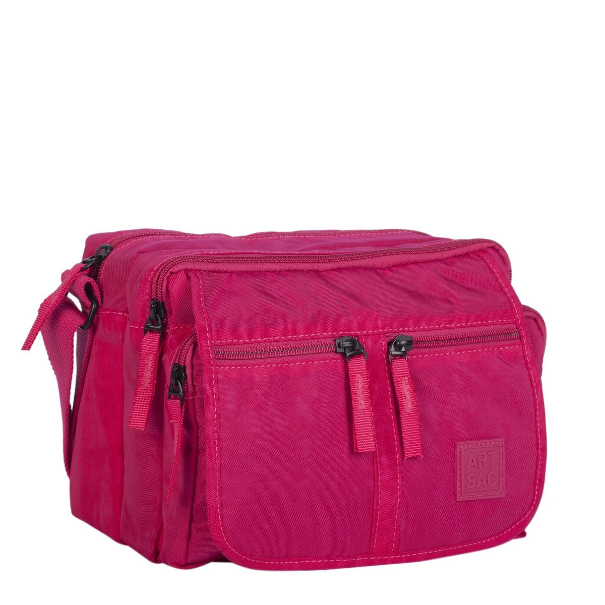 Multi Pocket Nylon Crossbody Bag